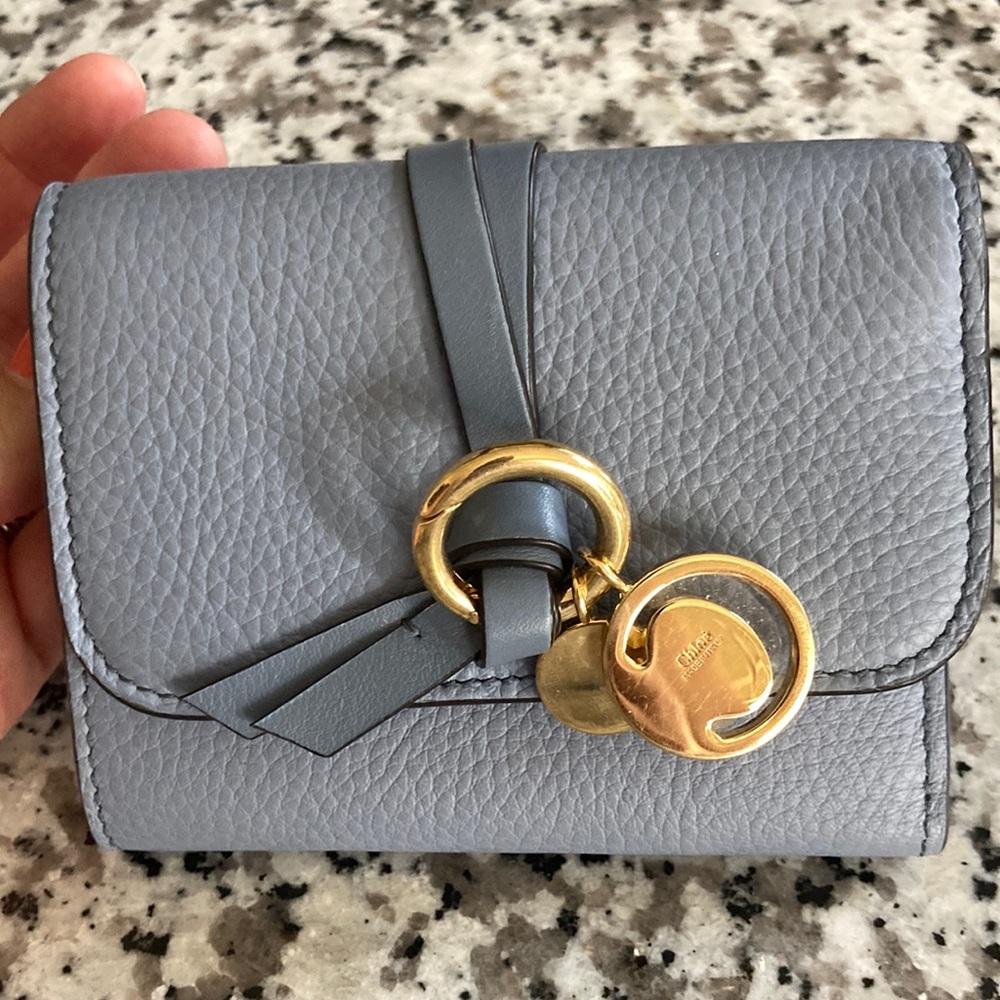 Blue Chloe Alphabet Wallet - Gem